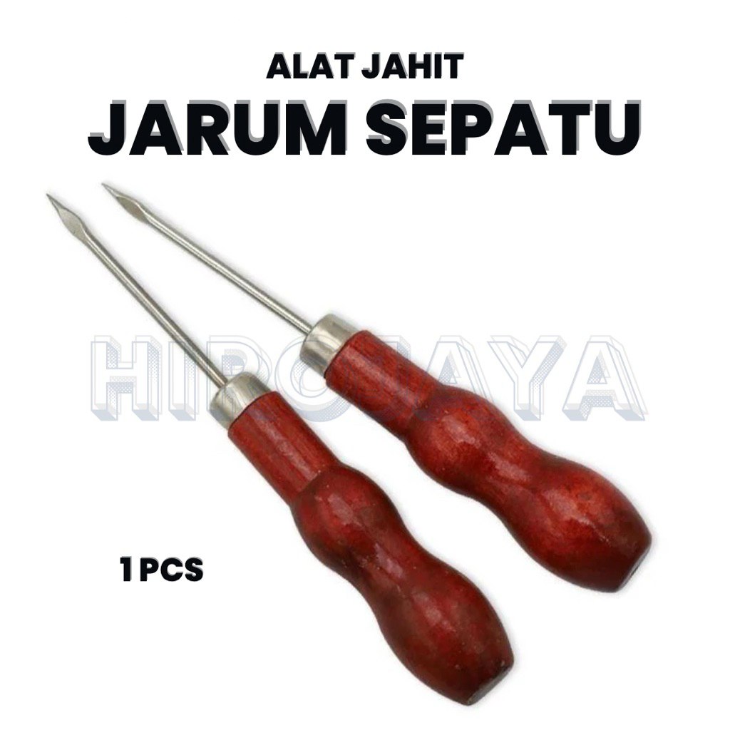 Jual Jarum Jahit Tangan Sepatu / Kulit Tebal – Model Kayu Handle – per ...