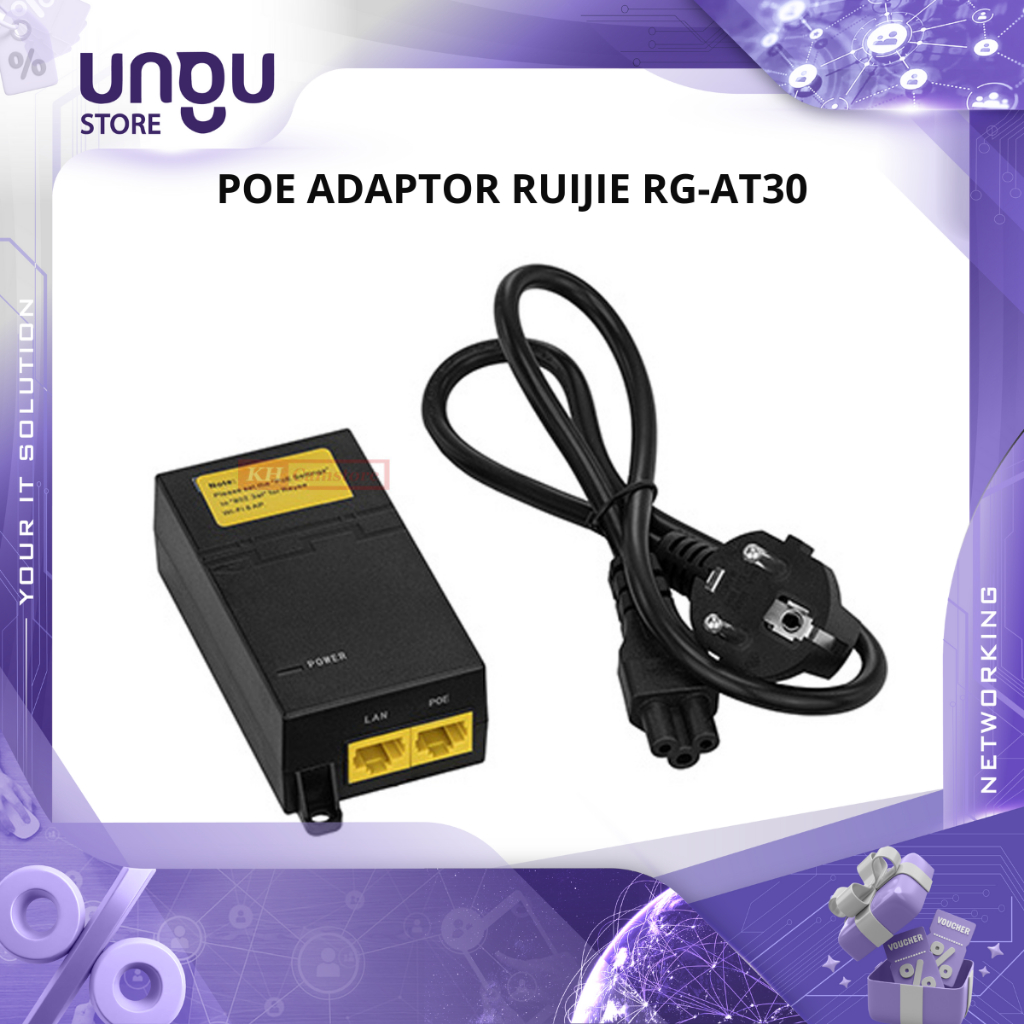 Jual Ruijie POE Adaptor Gigabite RG-AT30 Series Passive PoE Injector ...