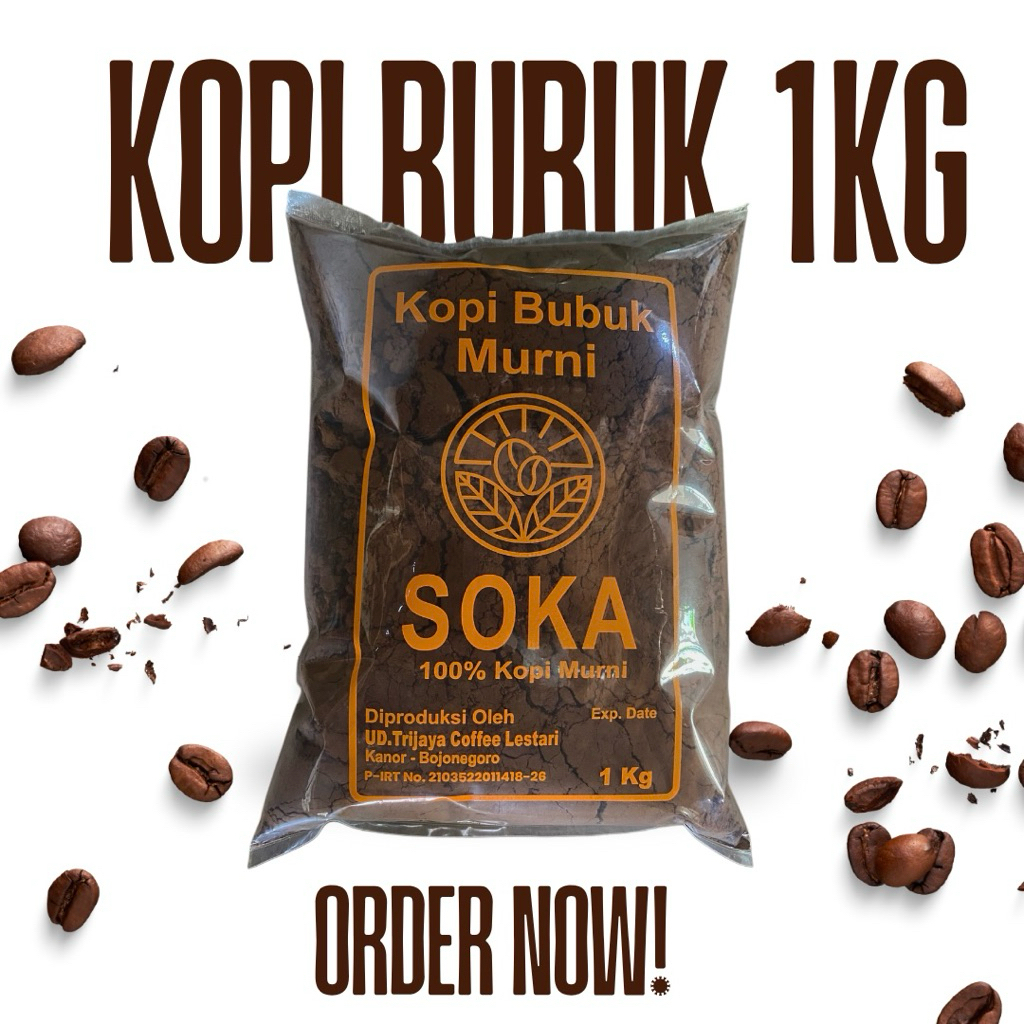 Jual KOPI BUBUK 1kg - Kopi Bubuk Robusta Cap Soka - Kopi Bubuk Murni ...