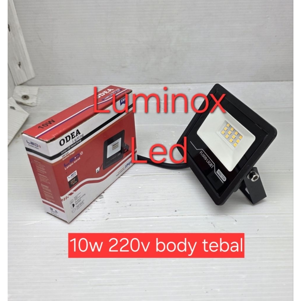 Jual lampu tembak led 10watt 10w body tebal / sorot led 10 watt flood light 10 w 220volt ...