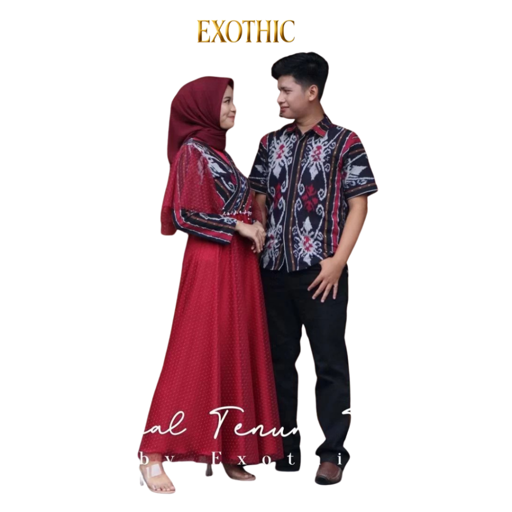 Jual EXOTHIC Couple Set Tenun Couple Kondangan Sarimbit Keluarga Shima ...