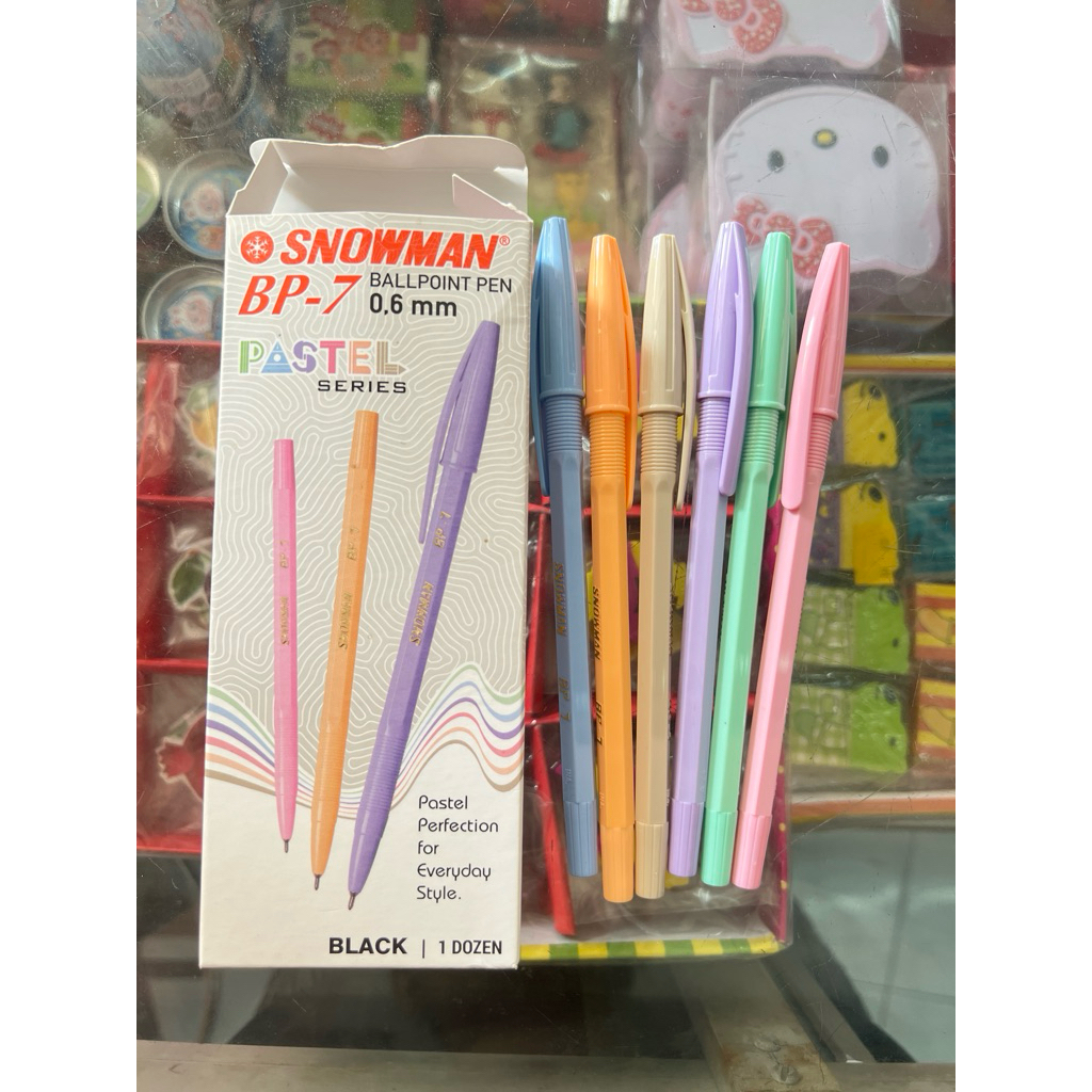 Jual Pulpen Pena Snowman V1 V2 V3 V4 V5 V7 BP7 Pastel / Pulpen pena ...
