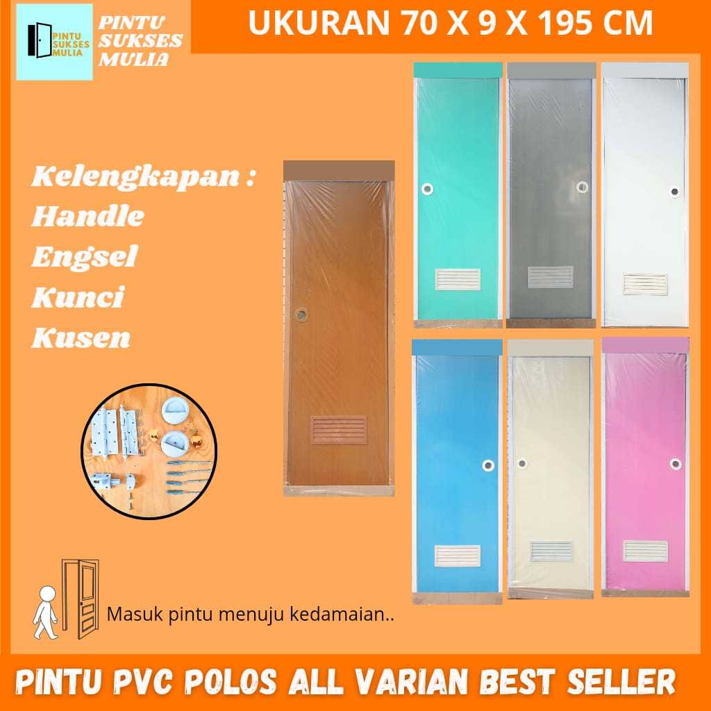 Jual [ PVC Polos ] Pintu Kamar Mandi Bahan Plastik Murah Warna Polos ...