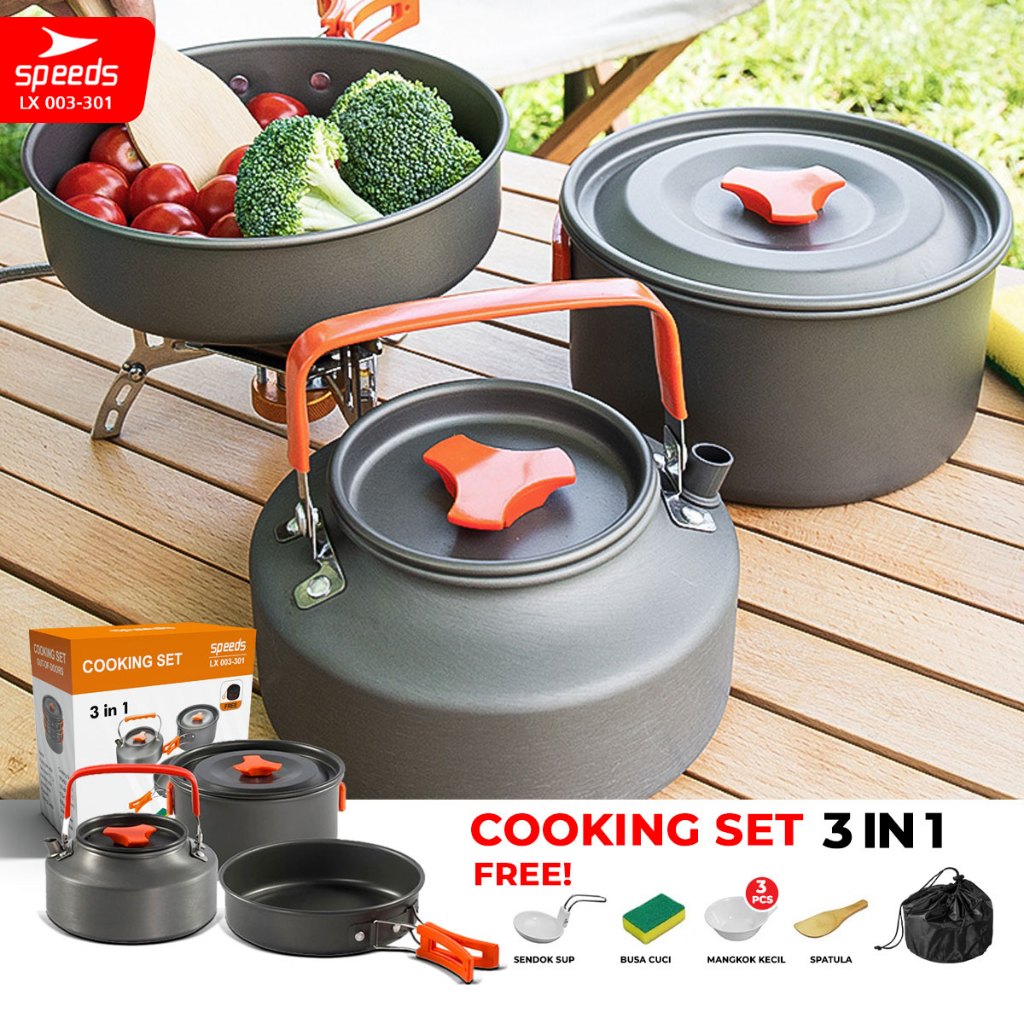 Jual SPEEDS Alat Masak Set Camping Mini Kemah Rekreasi Paket Cooking ...