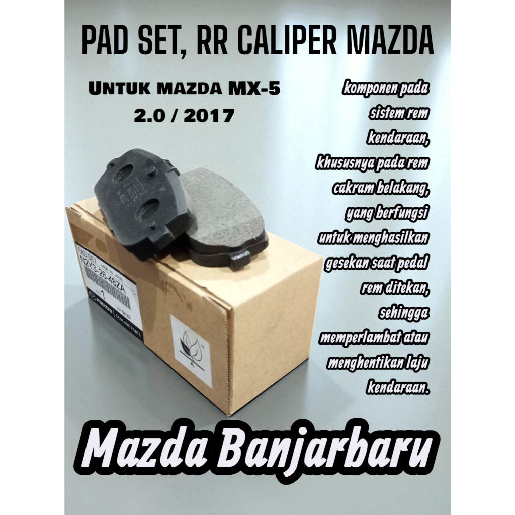 Jual PAD SET,RR CALIPER MAZDA MX-5 2.0/2017 | Shopee Indonesia