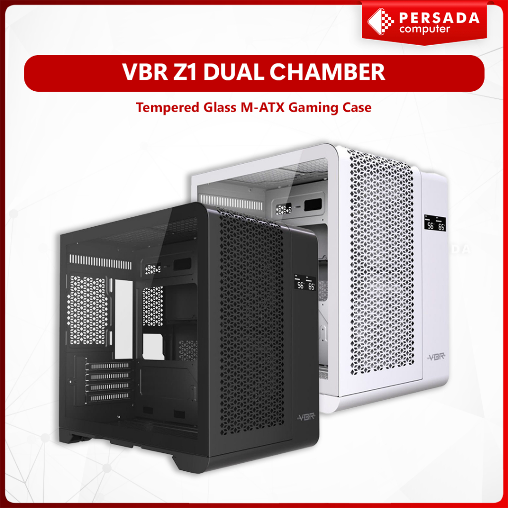 Jual VBR Z1 Dual Chamber Tempered Glass M-ATX Gaming Case | Shopee ...