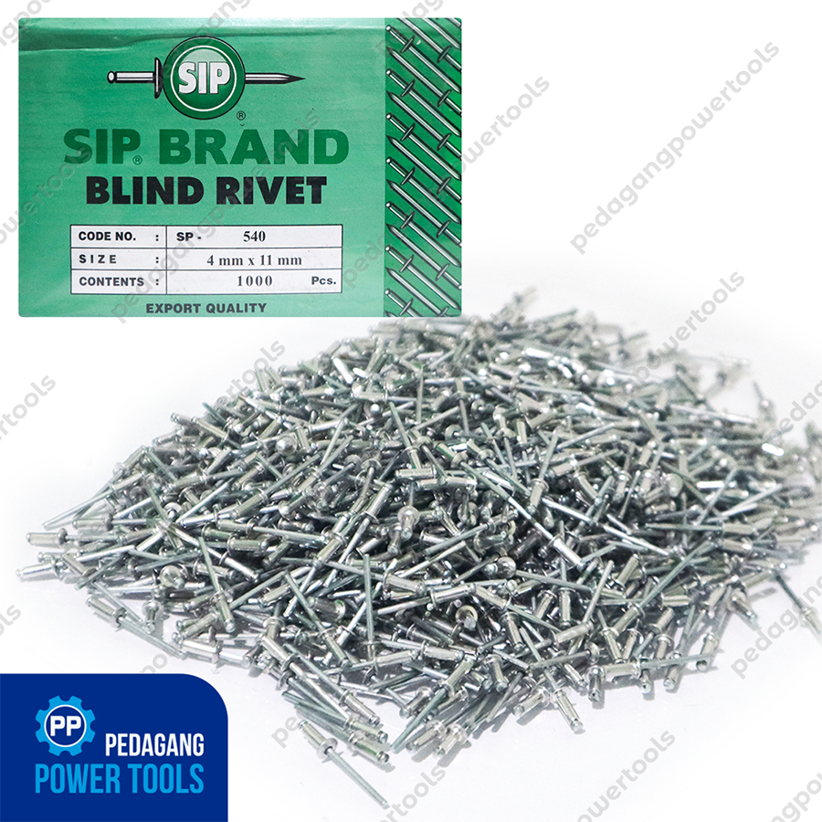 Jual SIP 540 PAKU RIVET 4 x 11 MM BLIND RIPET RIFET TEMBAK 1 PAK 1.000 ...