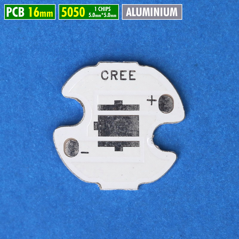 Jual PCB 16mm 5050 Aluminium Led 5x5mm SST40 T6 XML XML2 XHP50 P50 Chip ...