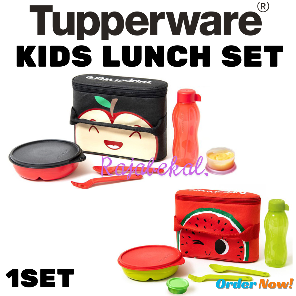Jual PROMO Tupperware Kids Lunch Set dengan tas | Shopee Indonesia