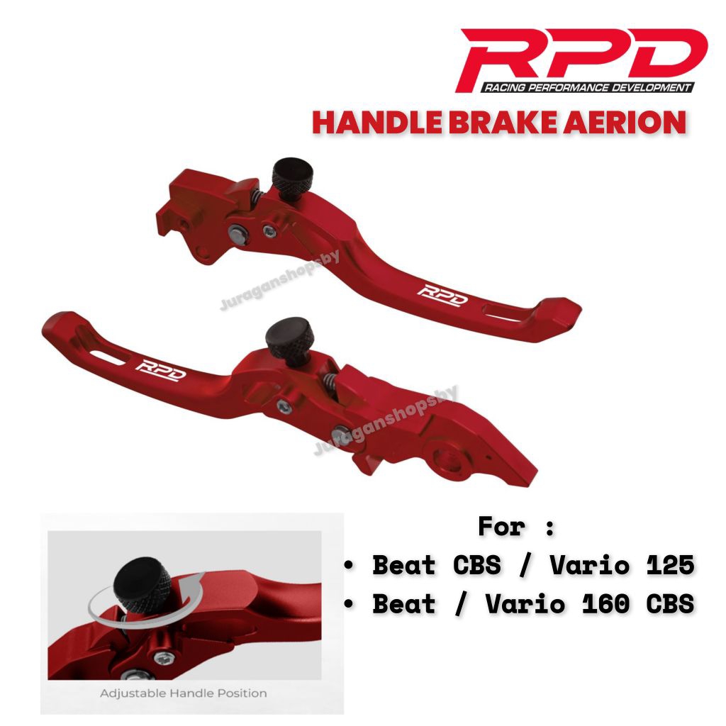 Jual RPD AERION Handle Lever Rem CNC Honda Beat CBS / Vario 125 Beat ...