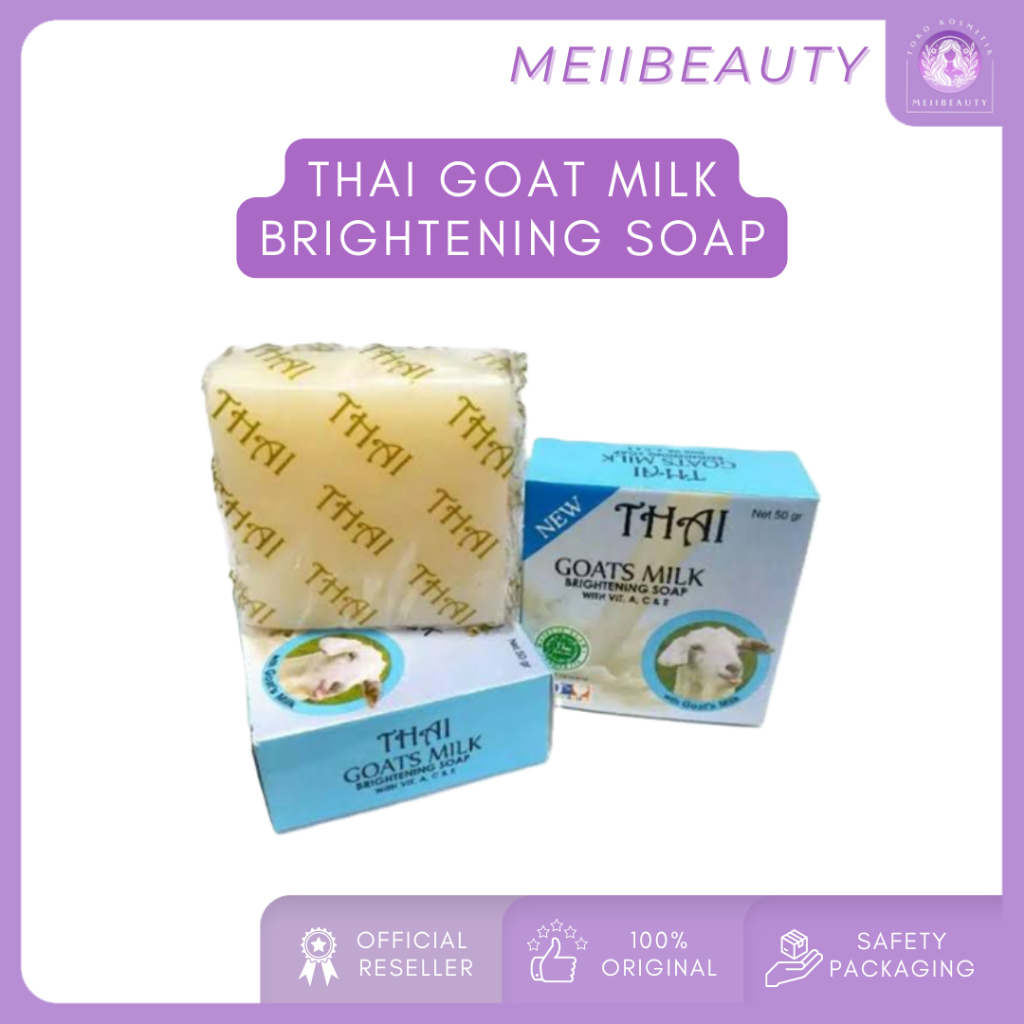 Jual THAI Goats Milk Soap 50gr | Sabun Batang Susu Kambing Mencerahkan ...