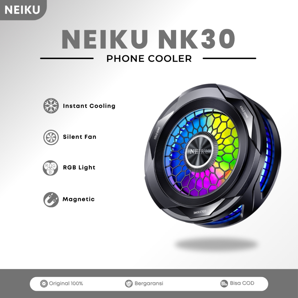 Jual NEIKU NK30 SEMICONDUCTOR MAGNETIC AND CLIP RGB PHONE COOLER ...