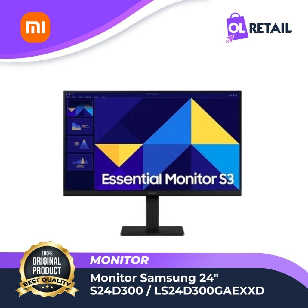 Jual Monitor Samsung S24D300 Flat 24" FHD IPS S30GD 100Hz | Shopee ...