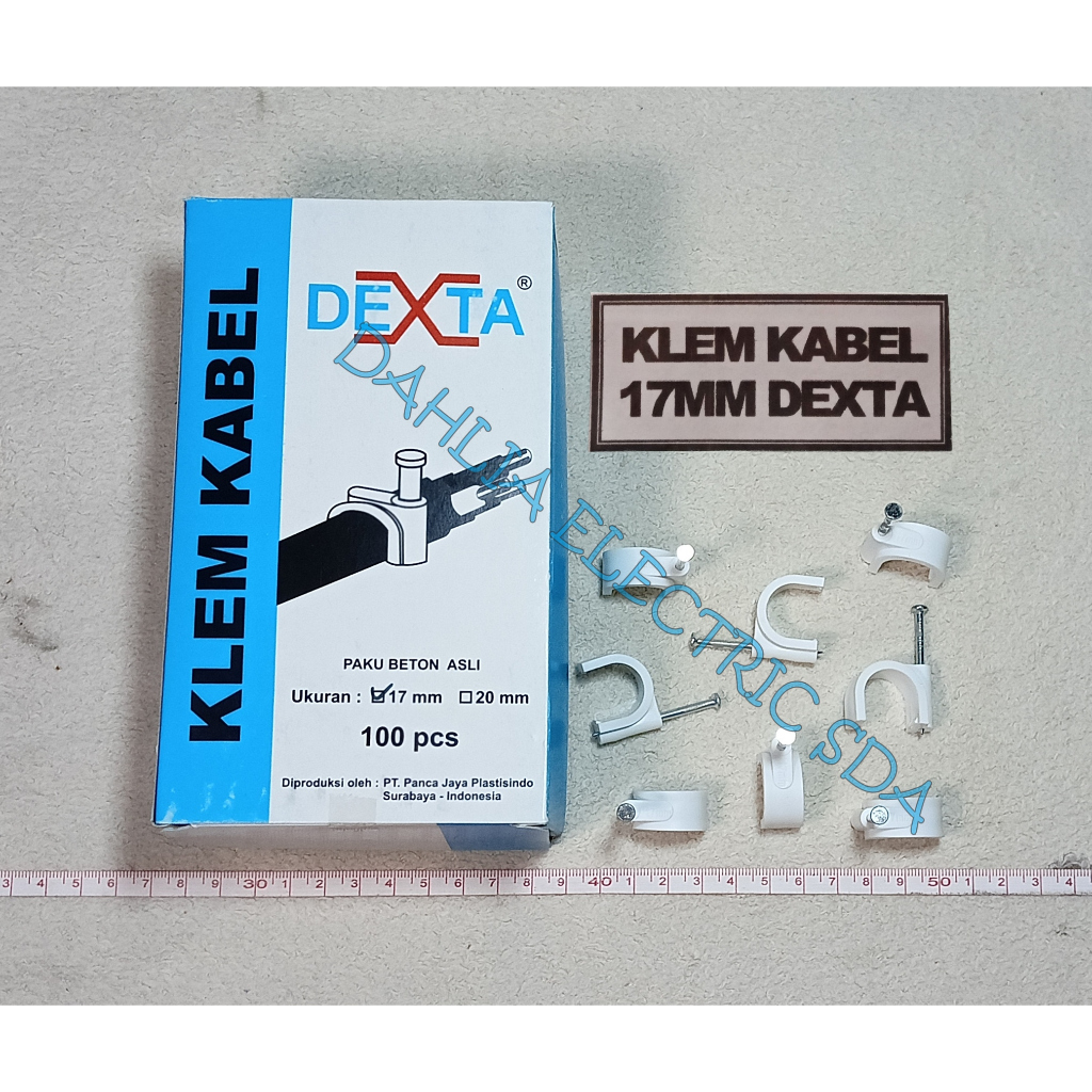 Jual KLEM KABEL 17MM DEXTA 1 PACK (100 PCS) | Shopee Indonesia