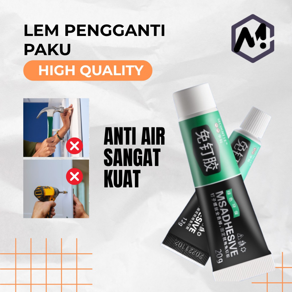 Jual Lem Perekat Kaca Kayu Kuat 60gr | Shopee Indonesia