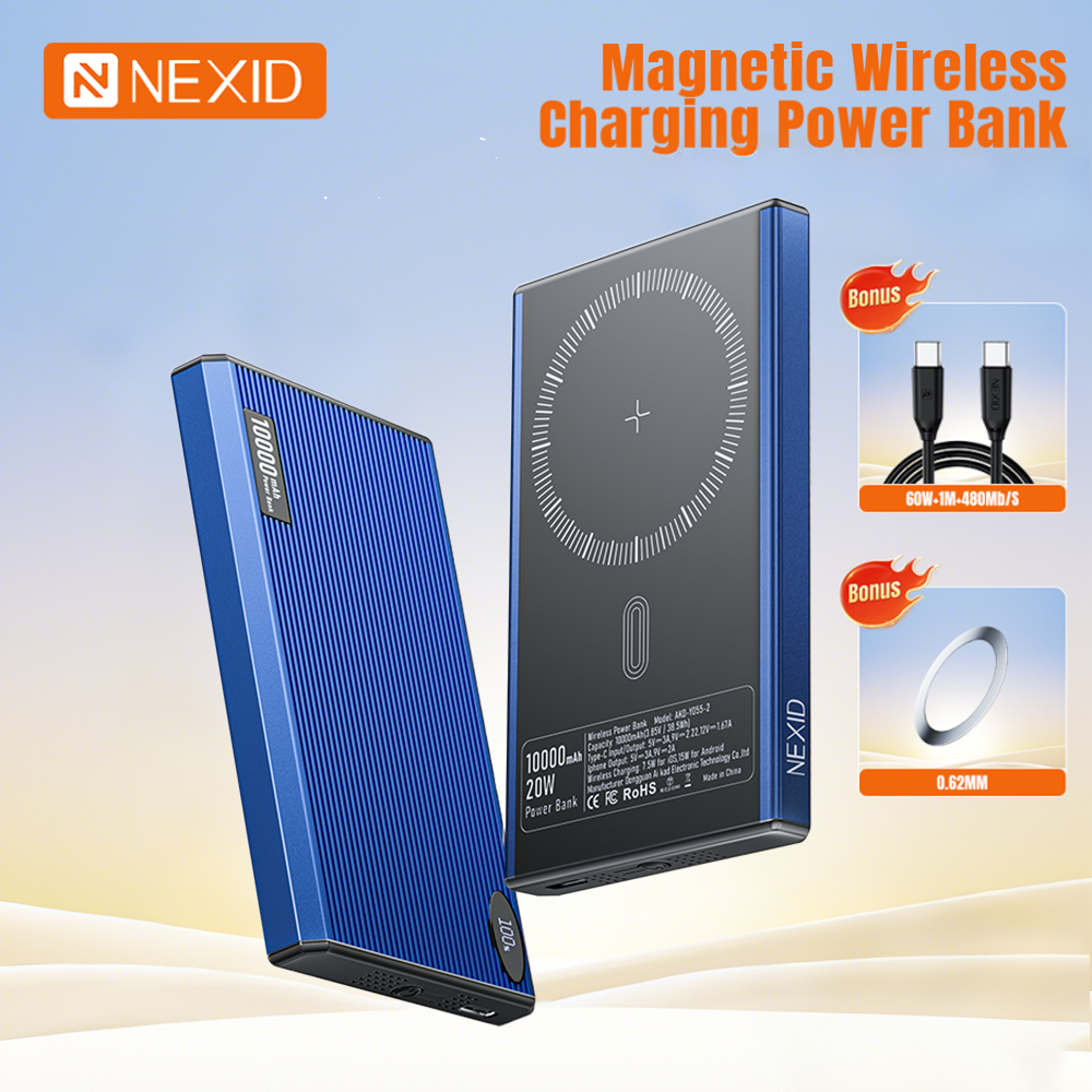 Jual NEXID 13.7mm Powerbank Magsafe 10000mAh 15W Wireless Fast Charging ...
