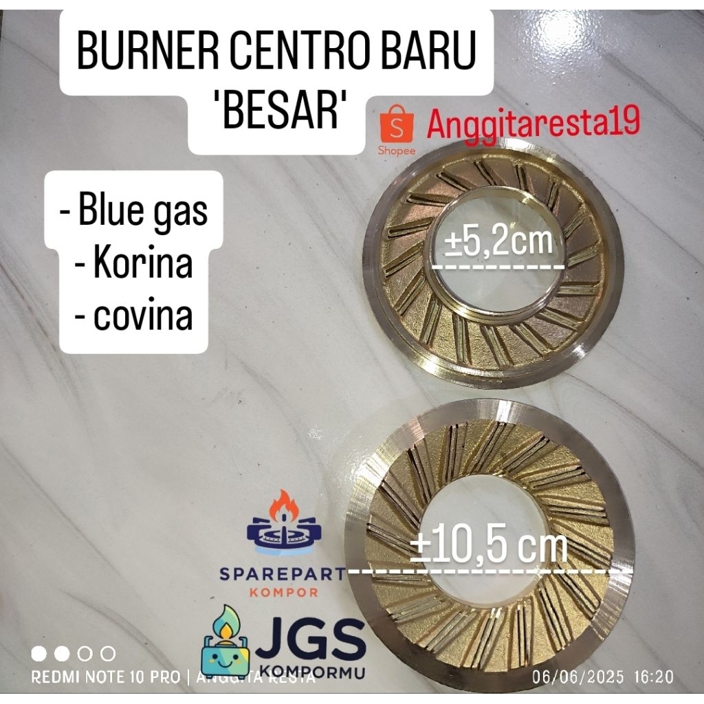 Jual KUNINGAN Burner Centro Model Baru Ukuran BESAR | Shopee Indonesia