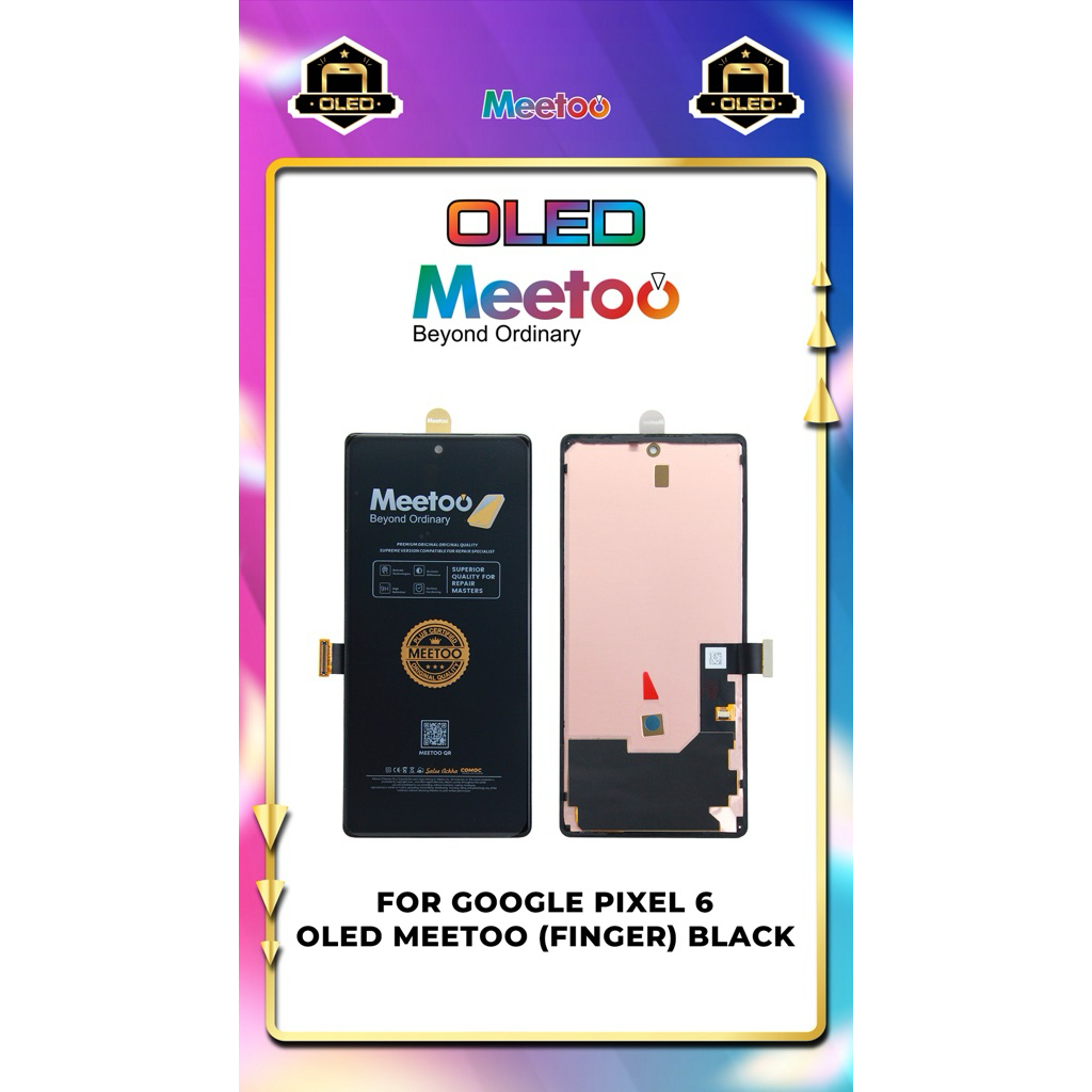 Jual LCD GOOGLE PIXEL 6 OLED MEETOO BLACK+TS (FINGERPRINT) | Shopee ...