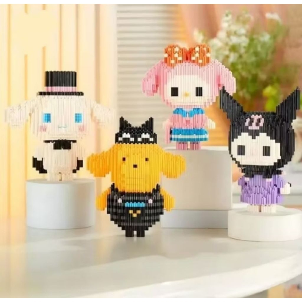 Jual SALE‼️ Nano Blocks A Sanrio Kuromi, Cinnamon Medium Series 3D ...