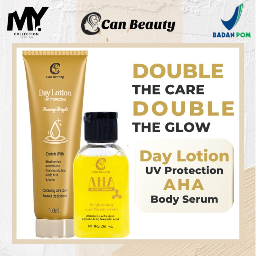 Jual [KEMASAN TERBARU] CAN BEAUTY Hand Body & AHA body serum (free gift ...