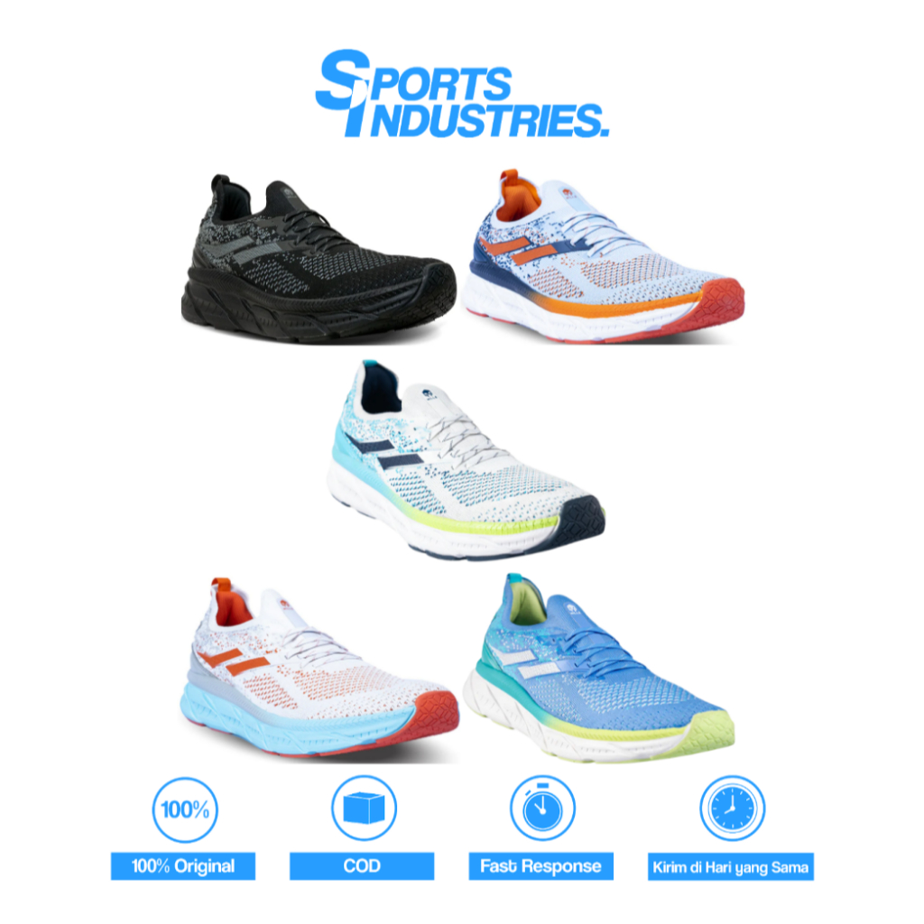 Jual SEPATU RUNNING MILLS ENERMAX NANOKNIT 100% ORIGINAL | Shopee Indonesia