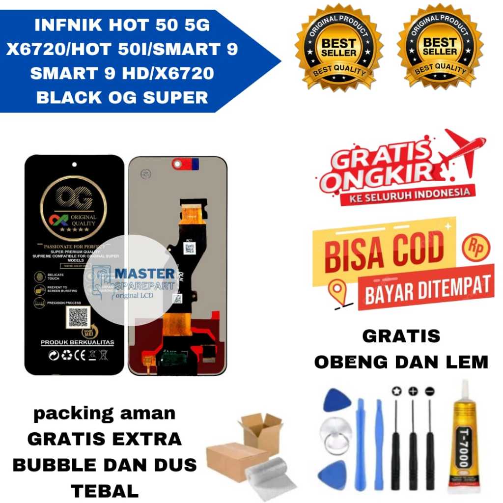 Jual LCD KOMPATIBEL UNTUK OG INFINIX HOT 50 5G / X6720 / HOT 50I ...