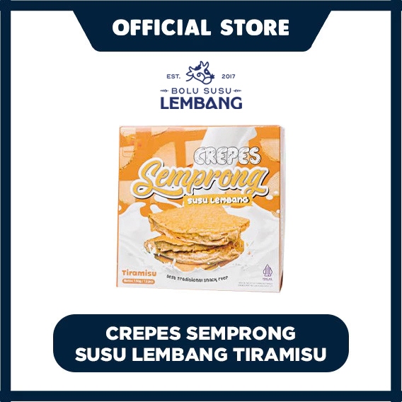 Jual Crepes Semprong Susu Lembang Tiramisu | Shopee Indonesia