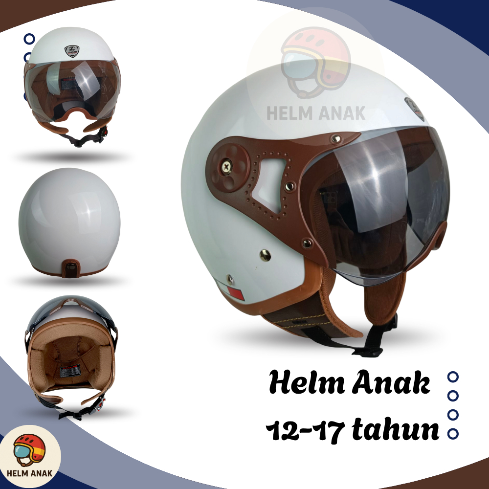 Jual Helm Anak Bogo ZAMB Pilot Original SNI | Untuk Usia Remaja 12 - 17 ...