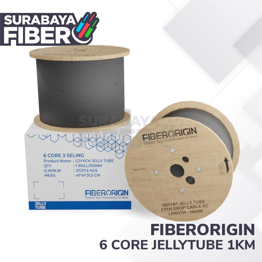 Jual Dropcore 6 Core Jellytube 1KM Fiberorigin Kualitas Setara Global ...