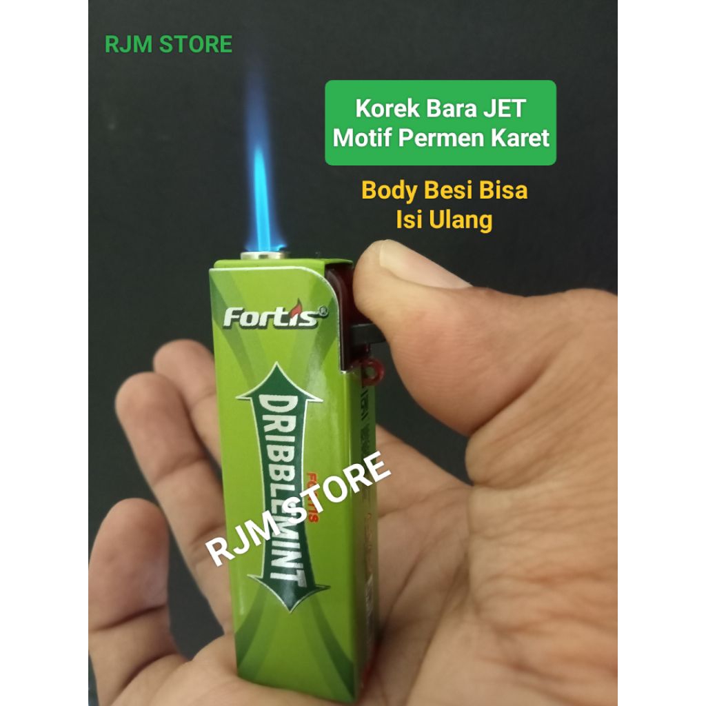 Jual Korek Api Bara Besi JET FLAME FORTIS M2000 Motif Lucu Permen Karet ...