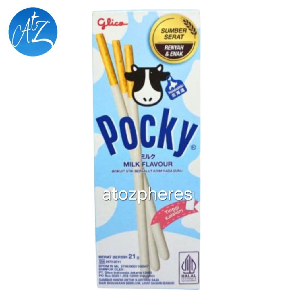 Jual Biskuit stik salut krim dengan rasa susu halal MUI Glico Pocky ...