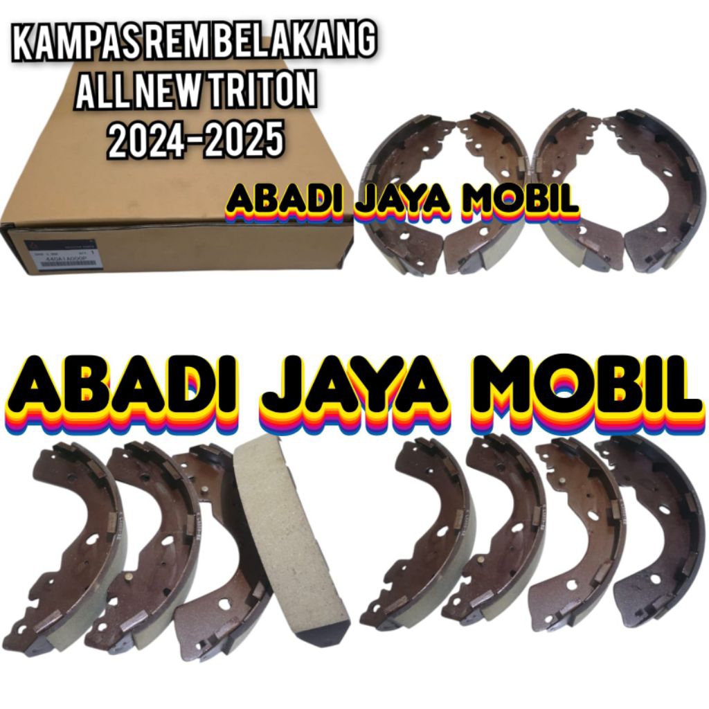 Jual BRAKE SHOE RR BELAKANG ALL NEW TRITON 2024-2025 KAMPAS REM ...