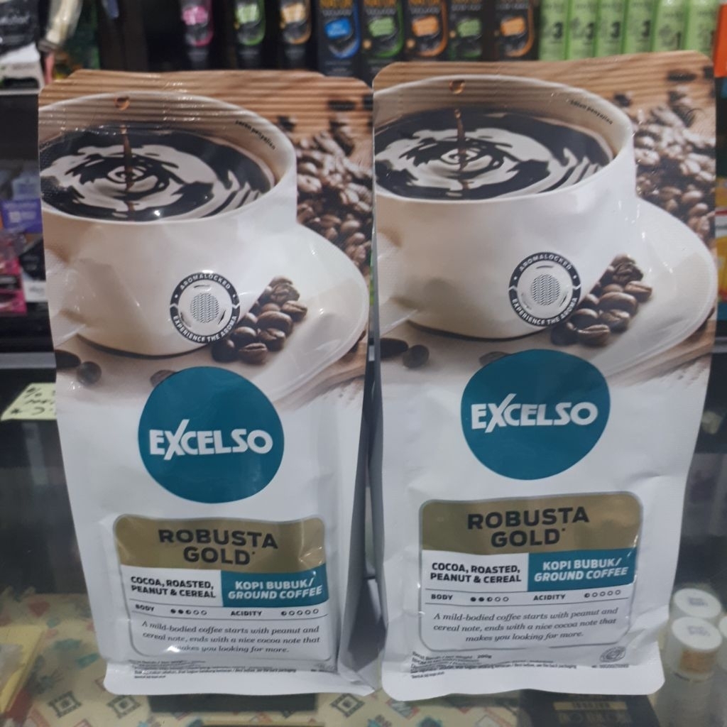 Jual Kopi EXCELSO ROBUSTA GOLD Kopi Bubuk 200g | Shopee Indonesia