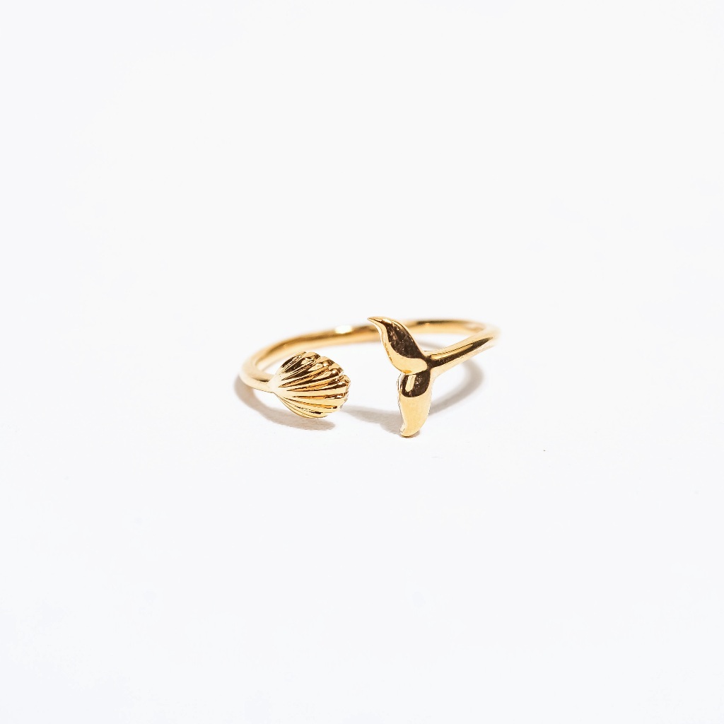 Jual Marina Ring — Stainless Steel 316L 18K Gold Plated Cincin Fashion ...