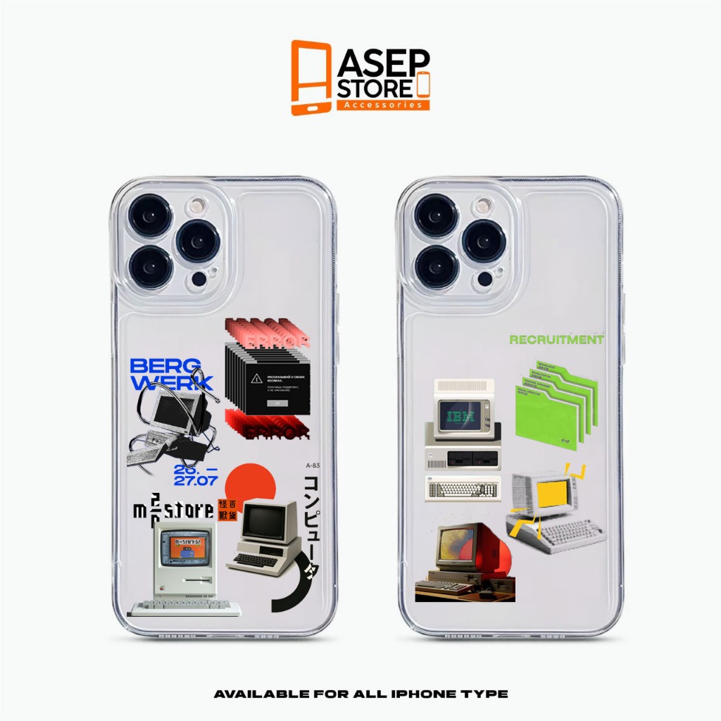Jual Softcase Crystal Motif Aesthetic Modern ""Retro Tech iPhone Case ...