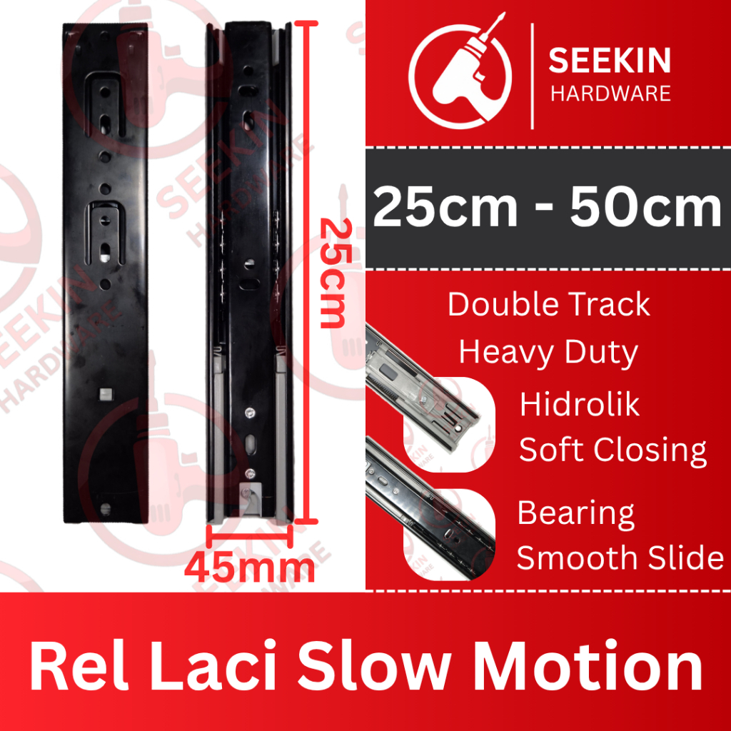 Jual Rel Laci Slow Motion Hidrolik Ball Bearing Double Track Soft ...