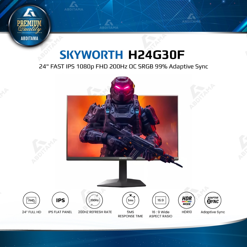 Jual Monitor LED SKYWORTH H24G30F 24" FAST IPS 1080p FHD 200Hz OC HDMI ...