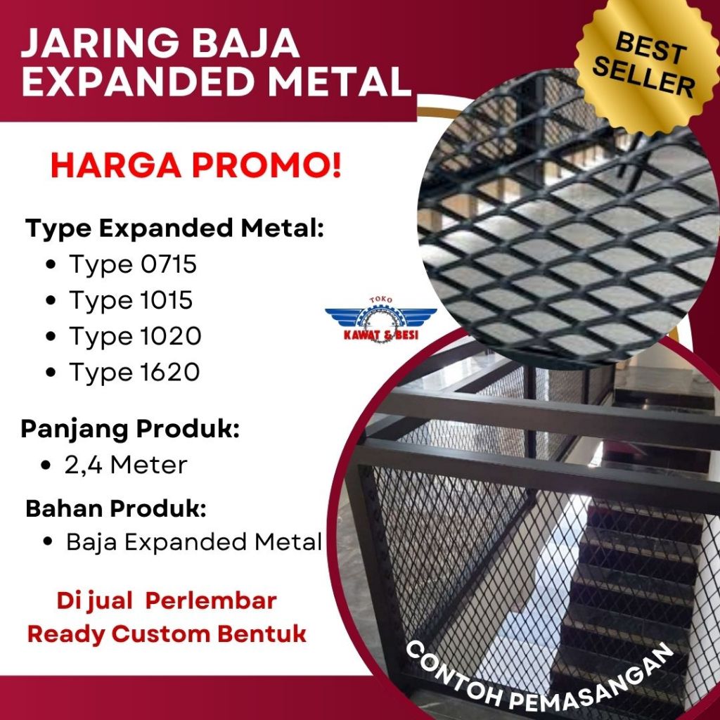 Jual Jaring Expanded Metal Pagaran dan Tangga Harga PROMO | Shopee ...