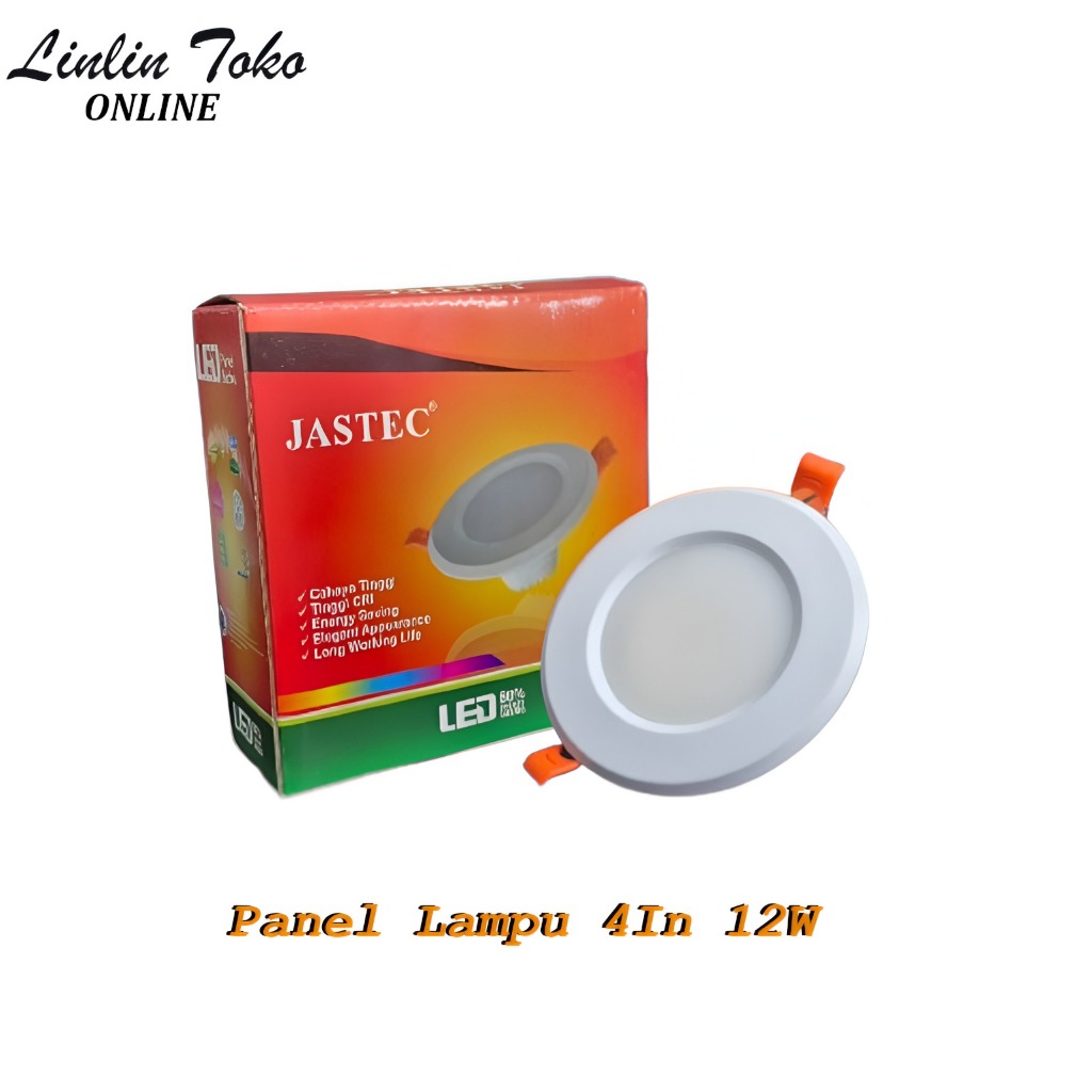 Jual Jastec Lampu Plafon Downlight Panel LED IB 12w Bulat Putih ...