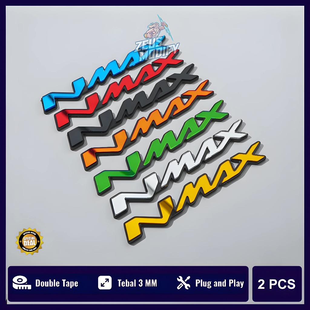 Jual EMBLEM NMAX 3D LOGO EMBLEM MOTOR STICKER TIMBUL VARIASI MOTOR ...