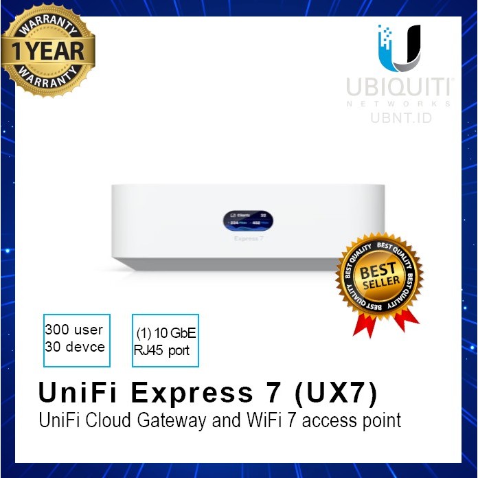 Jual Ubiquiti UniFi Express 7 [UX7] Mesh-scalable, super-compact 10G ...