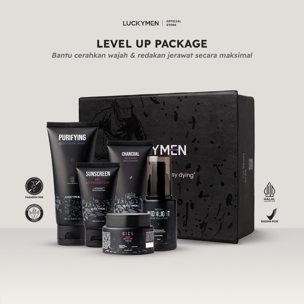 Jual [UPGRADE FORMULA] Level Up Package(1 Pcs Facial Wash, 1 Pcs ...
