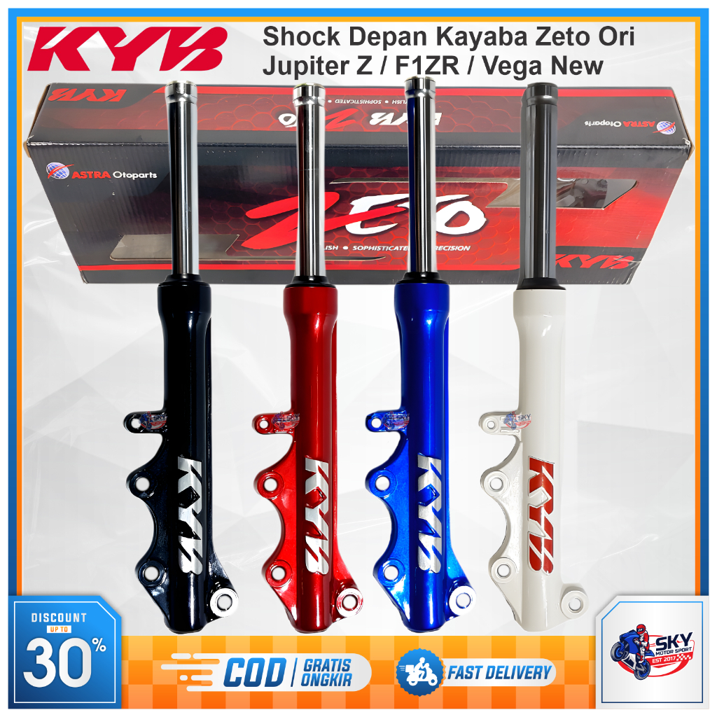 Jual Shock Depan Kayaba Zeto Jupiter Z / Burhan / F1ZR / Vega New Original | Shopee Indonesia