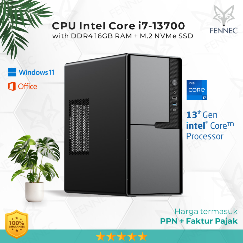 Jual CPU PC Komputer Intel Core i7-13700 Gen-13 RAM 16GB SSD Rakitan Office | Shopee Indonesia