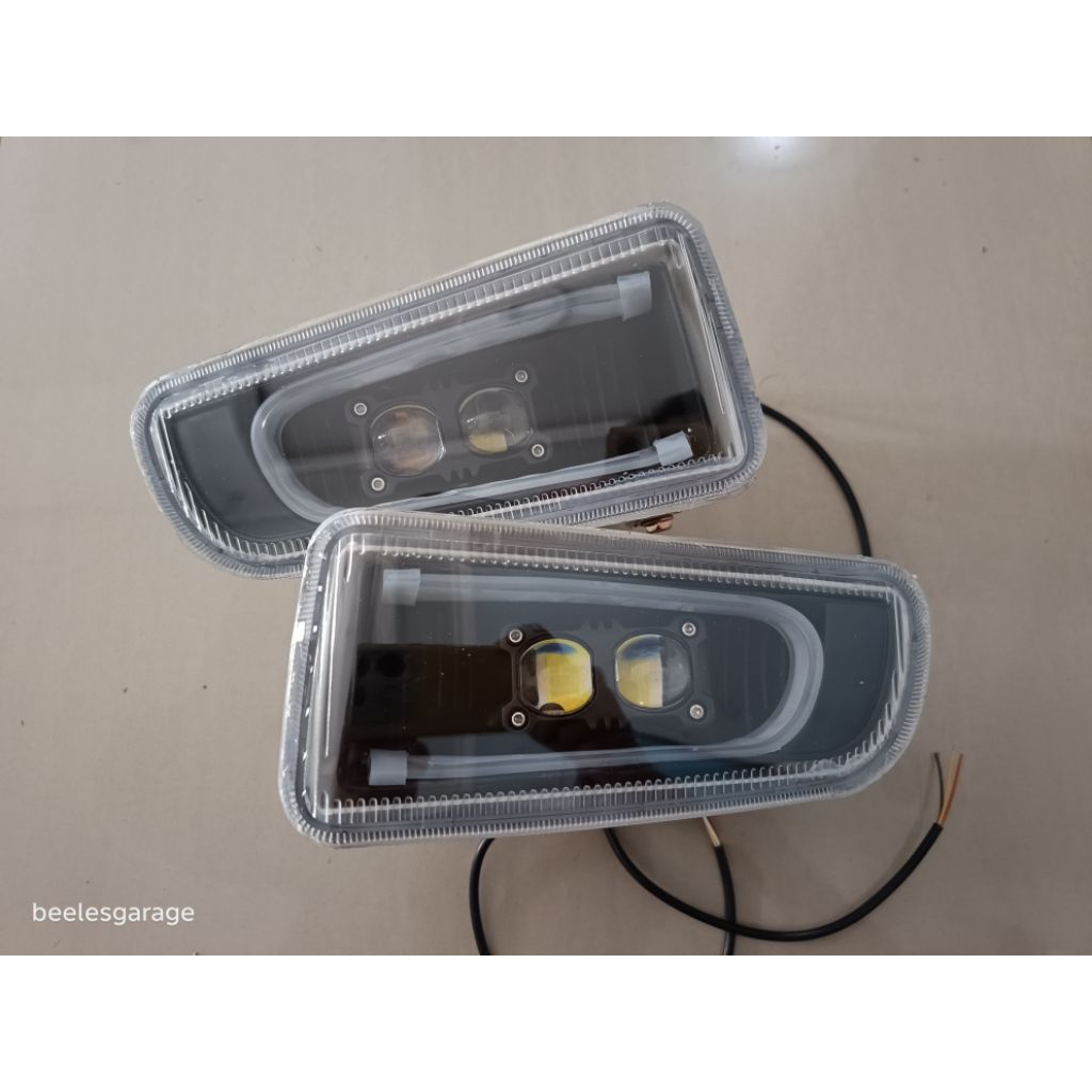 Jual Foglamp Kijang Kapsul 2000-2002 Mini Projie Mata 2 & Led Alis ...