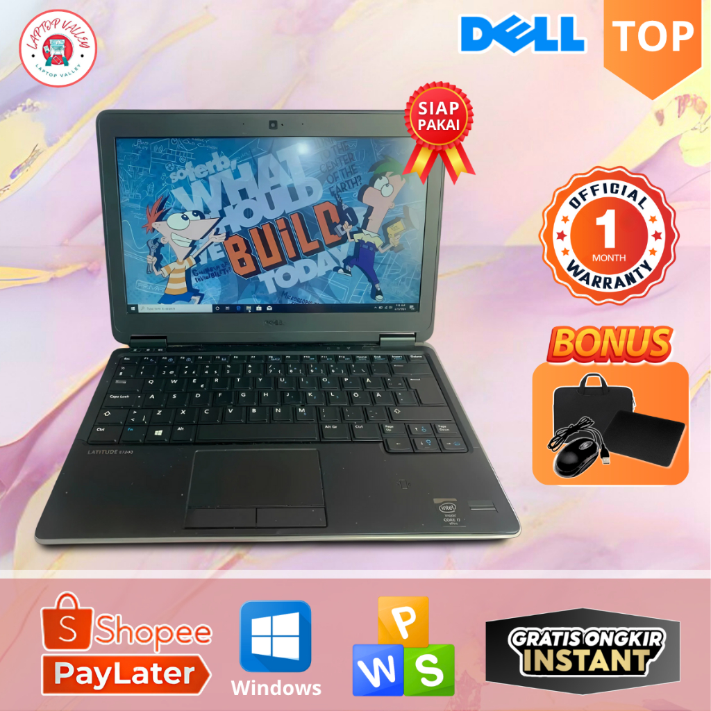 Jual Laptop Dell Latitude 7240/7250/7270 Core i5/i7 Gen 6 - Layar 12,5 Inch - MURAH BERKUALITAS ...