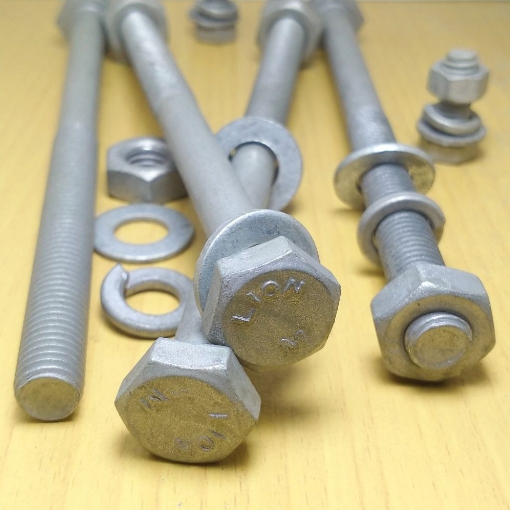 Jual baut mur hdg m10x150 pitch 1,5 baut mur galvanis m10 kunci 17 ...