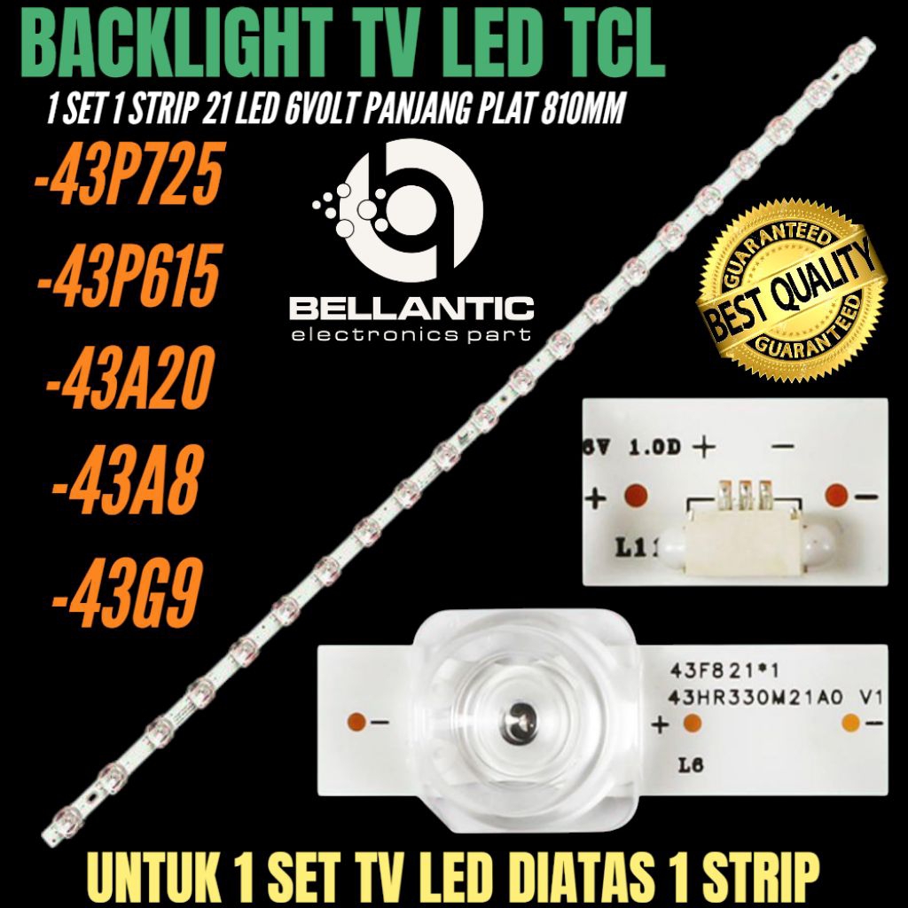 Jual BACKLIGHT TV LED TCL 43 INCH 43A8 43A20 BACKLIGHT TV LED 43 INCH | Shopee Indonesia