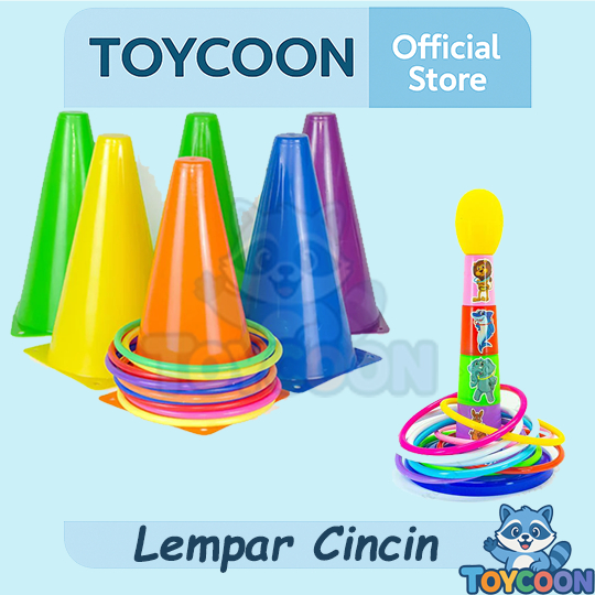 Jual Cone Ring Throw Toys / Mainan Anak Lempar Cincin Kerucut Rintangan ...