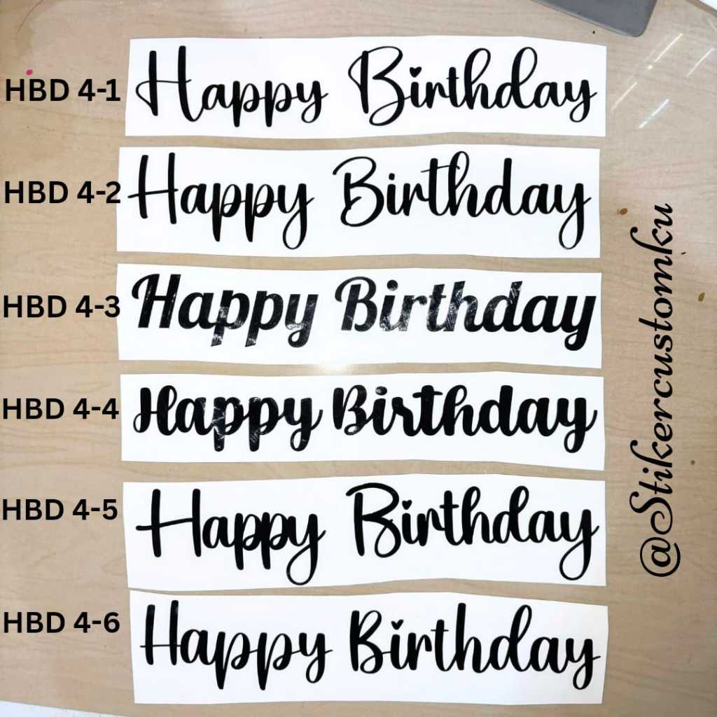 Jual Stiker Balon PVC Siap Tempel / Sticker balon / Stiker Happy ...